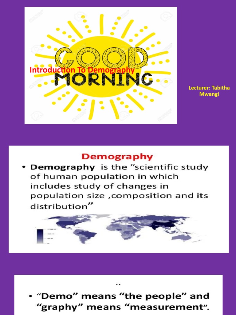 Importance of Demography in Epidemics | PDF