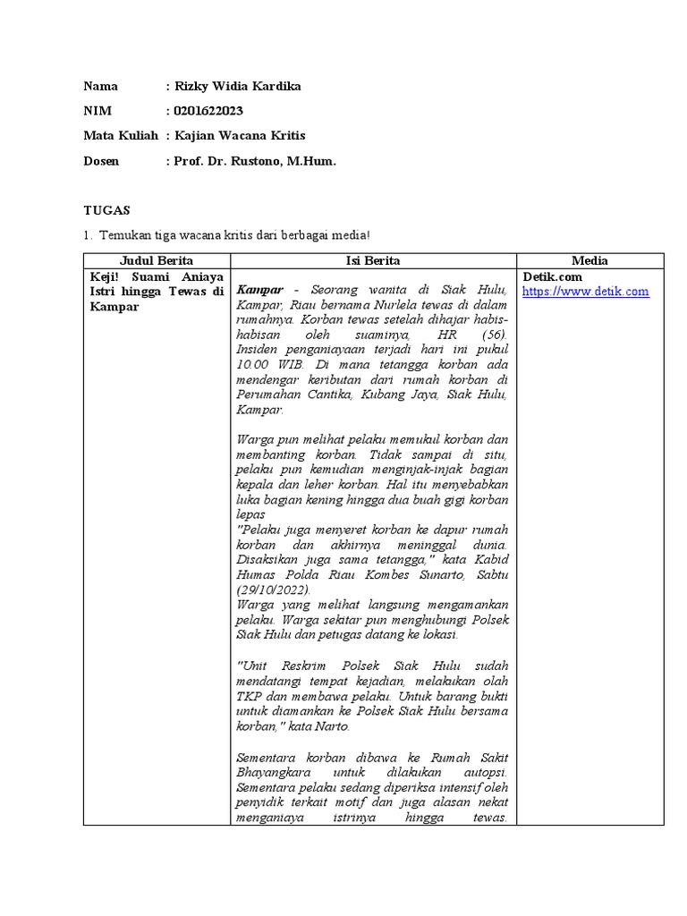 Tugas AWK Sara Mills | PDF