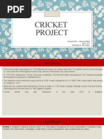 Cricket Physical-Education-Project | PDF | Games Of Physical Skill ...