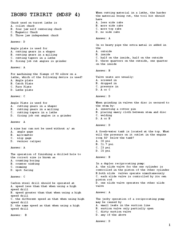 Ibong Tiririt MDSP 4 | PDF | Pipe (Fluid Conveyance) | Drilling
