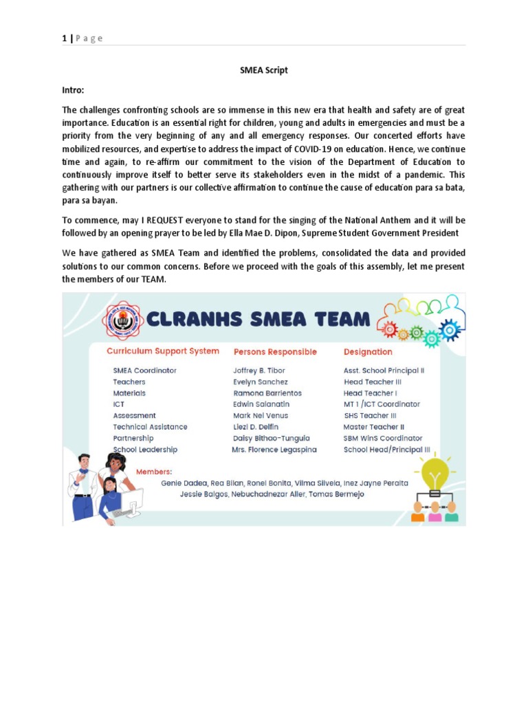 Intro SMEA | PDF | Prayer