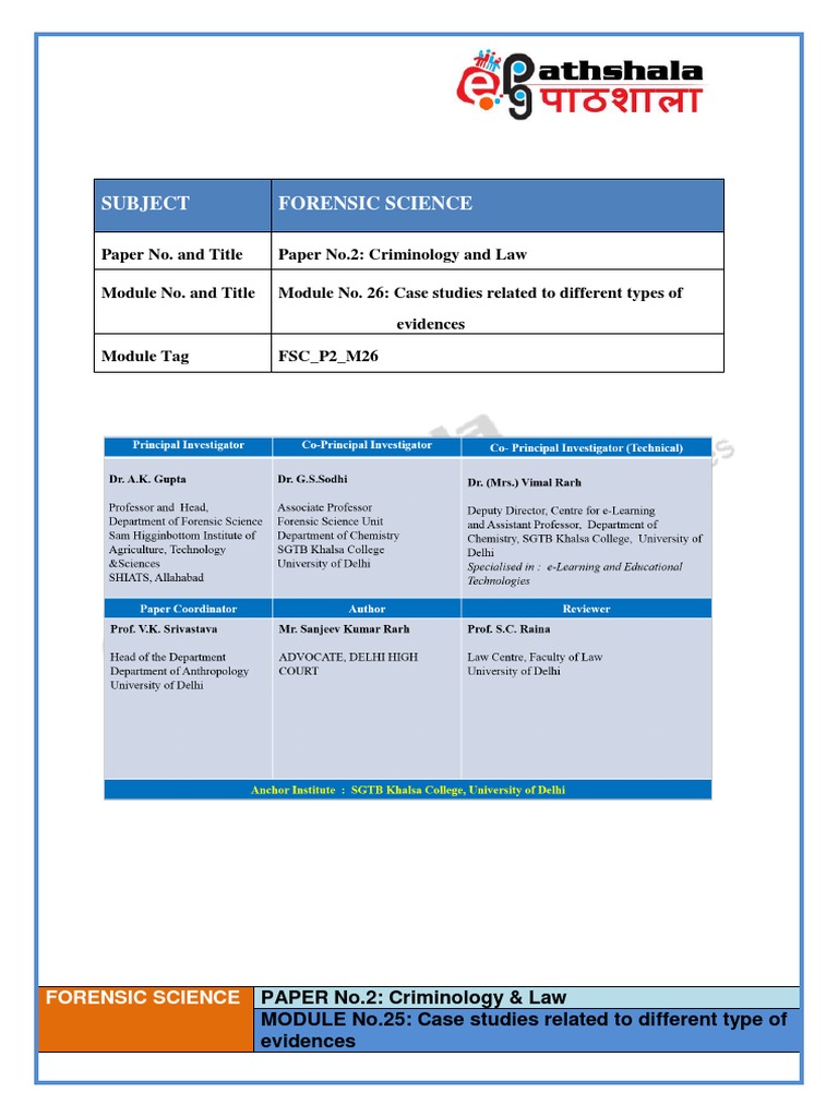 Case Studies | PDF | Expert Witness | Fingerprint