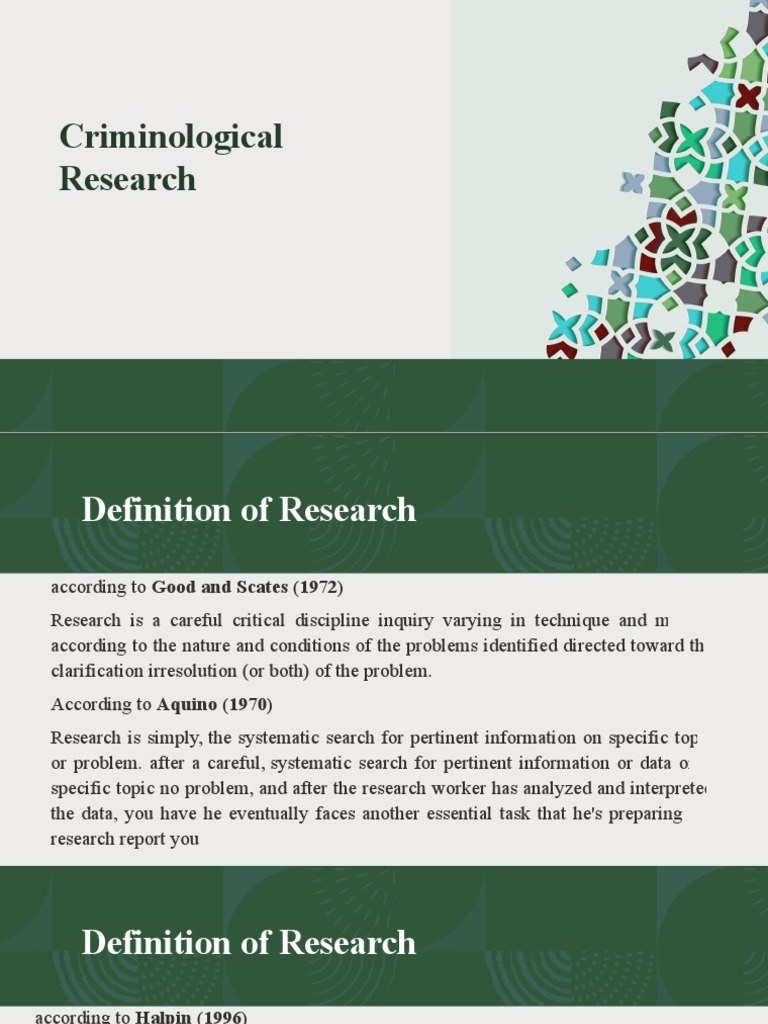 Understanding Criminological Research | PDF | Experiment | Criminology