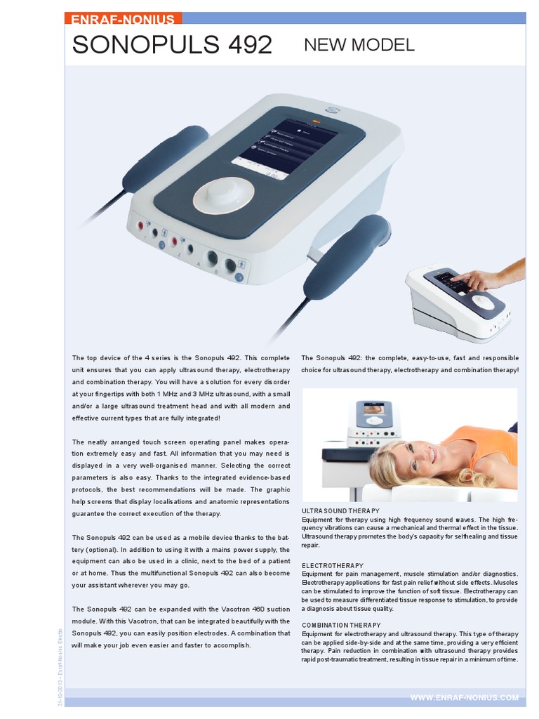 Enraf-Nonius Sonopuls 492B en | PDF