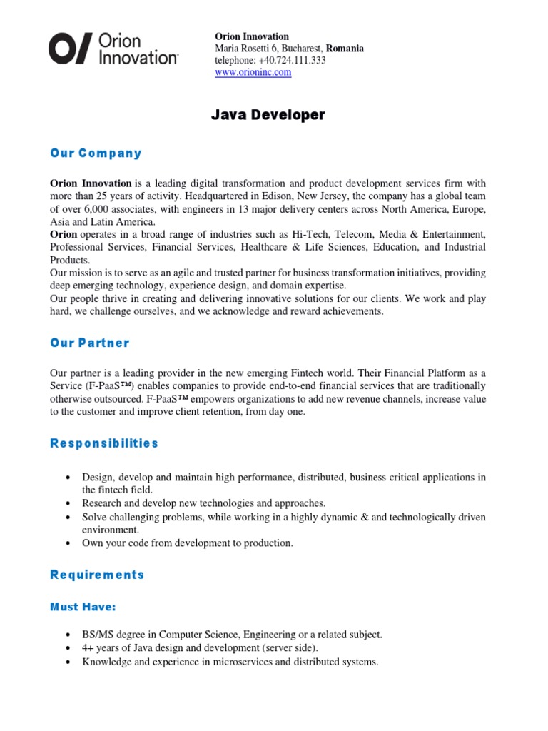 Java Developer Tarya 1 Pdf Spring Framework Databases 