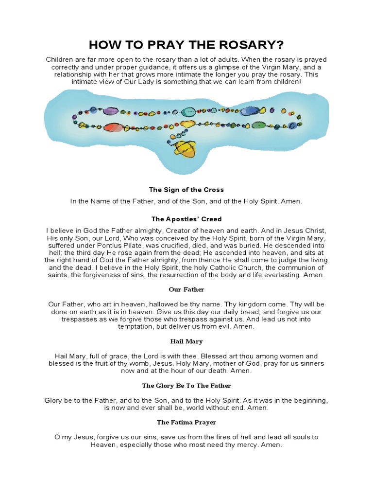 How To Pray The Rosary | PDF