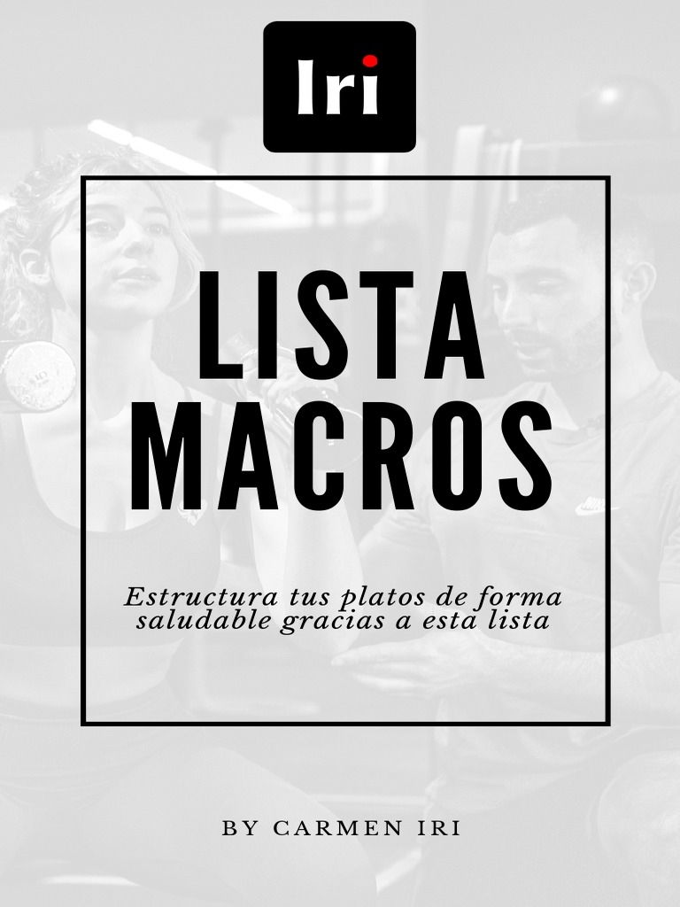 Lista Macros Irifit | PDF | Comida regional y étnica | Cocina europea