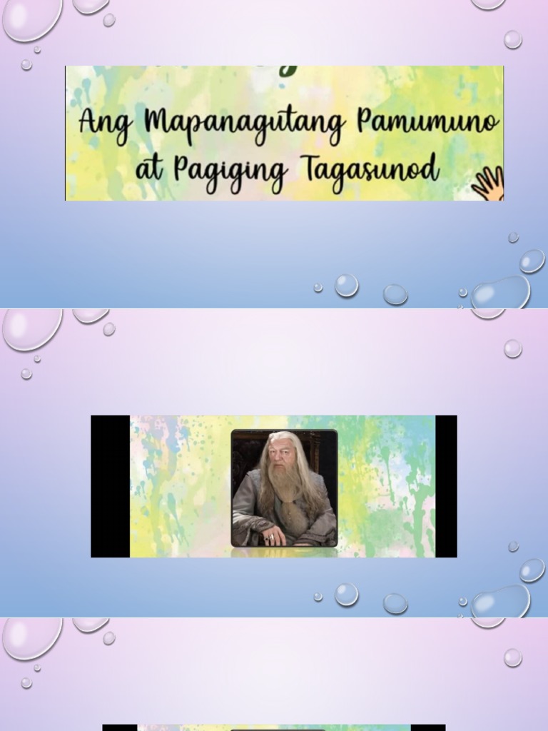 Mapanagutang Pamumuno at Pagiging Tagasunod | PDF