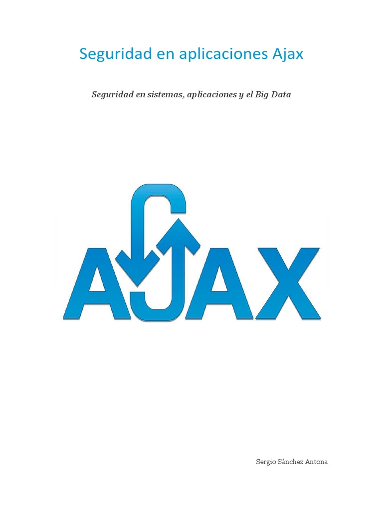 Seguridad Ajax | PDF | Ajax (Programación) | Script Java
