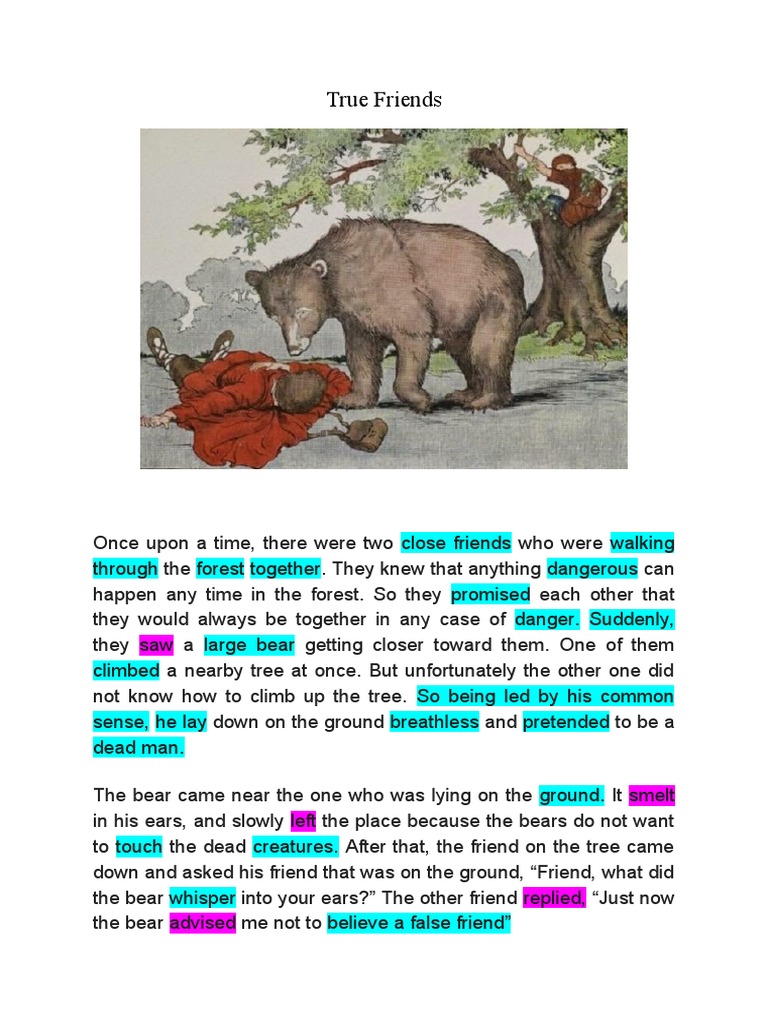True Friends (Narrative Text) | PDF