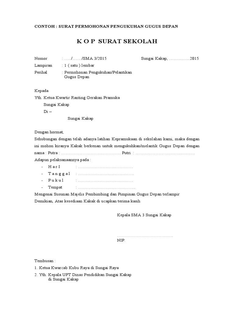 Contoh Pengukuhan Gudep | PDF | Karier & Perkembangan | Memasak ...