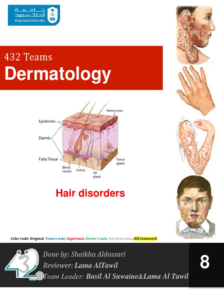 8 - Hair Disorders (Updated) | PDF | Hair Loss | Diseases And Disorders