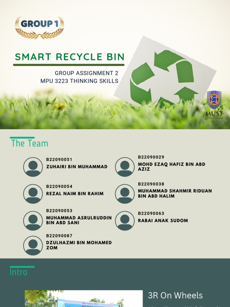 Smart Recycle Bin | PDF | Recycling | Economies