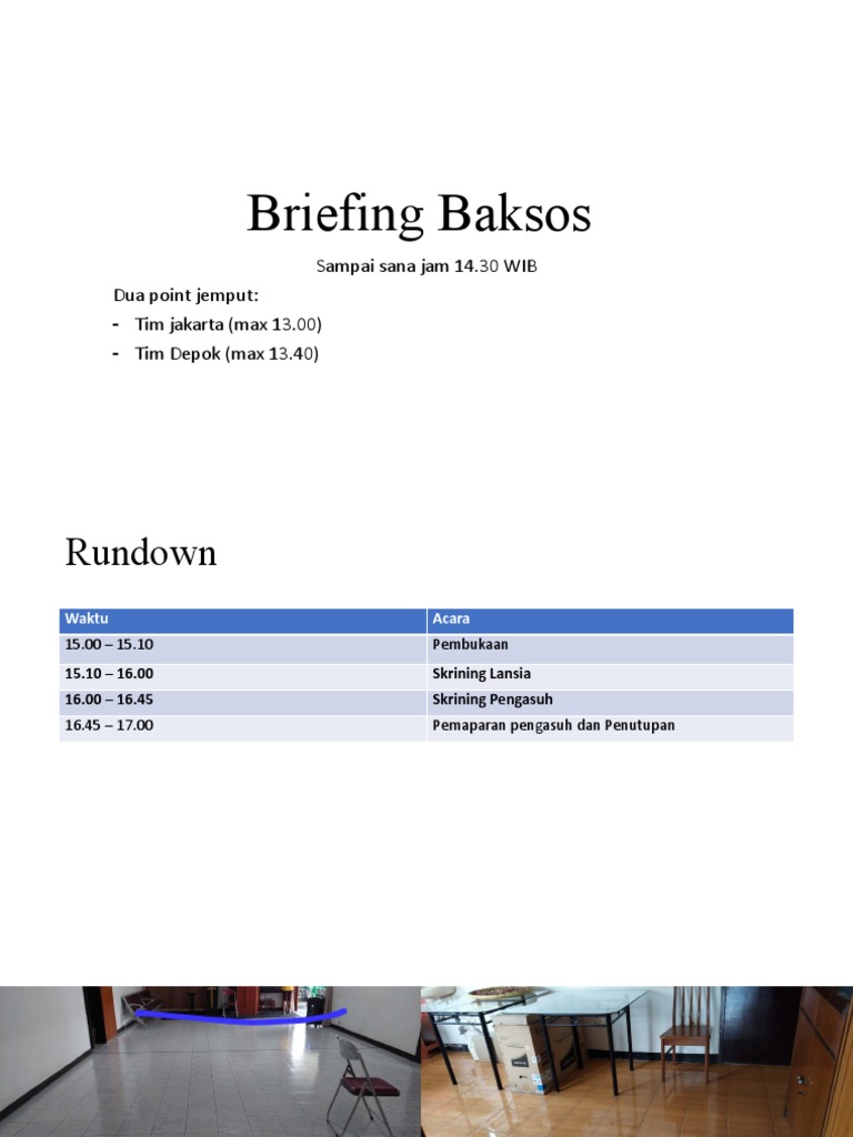 Briefing Baksos | PDF