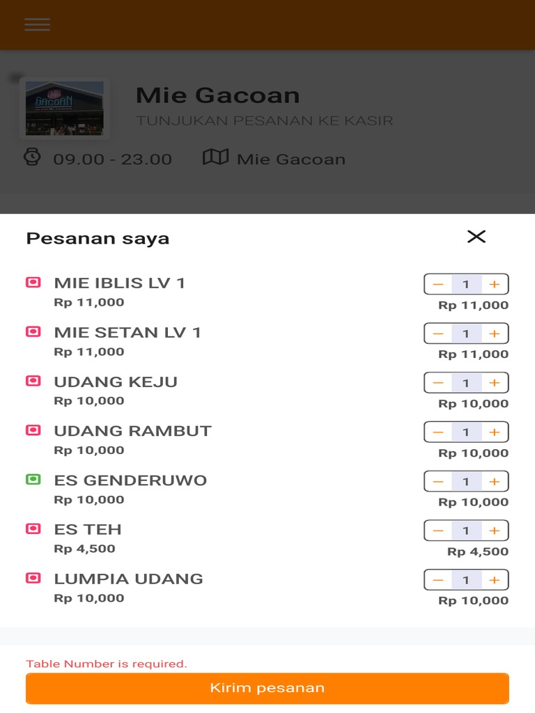 Mie Gacoan Digital QR Menu Maker PDF