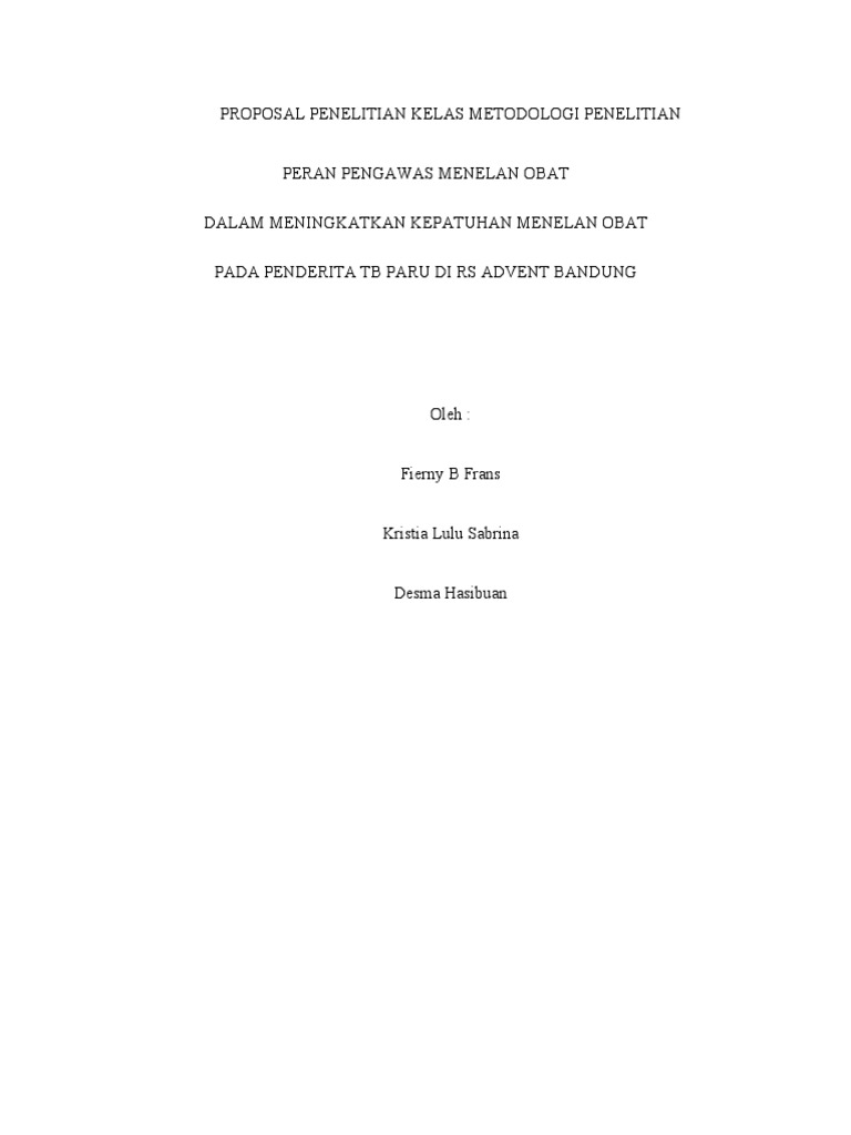 Mini Proposal Terbaru | PDF