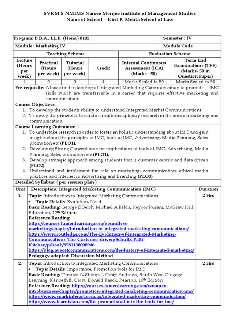 BBA Marketing IV - 15 | Download Free PDF | Marketing Communications ...