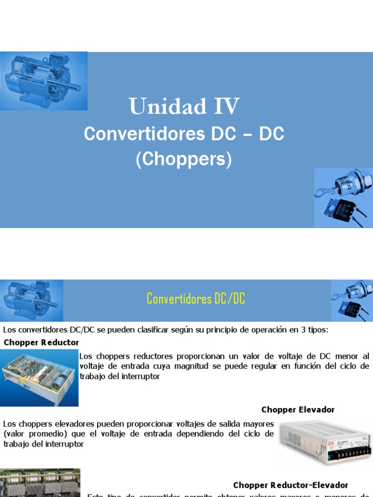EP Unidad4 Choppers | PDF | Poder (Física) | Electrónica
