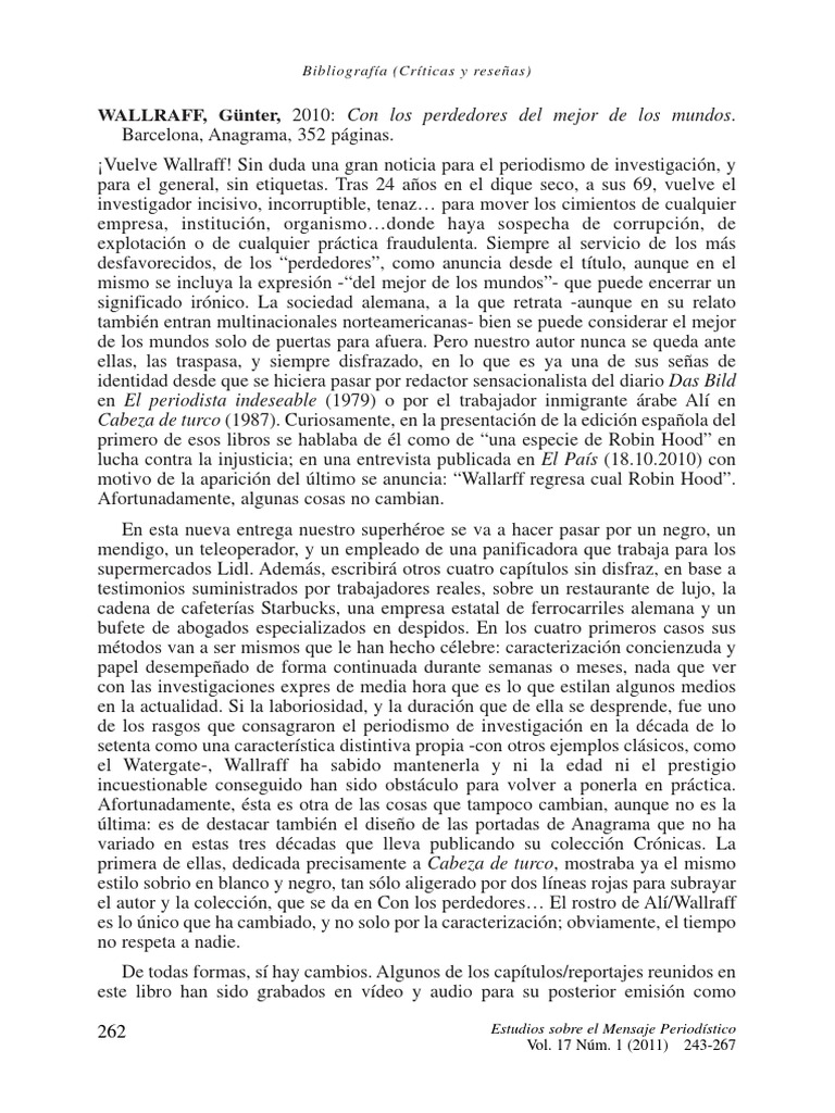 Con Los Perdedores Del Mejor de Los Mundos | PDF | Historia