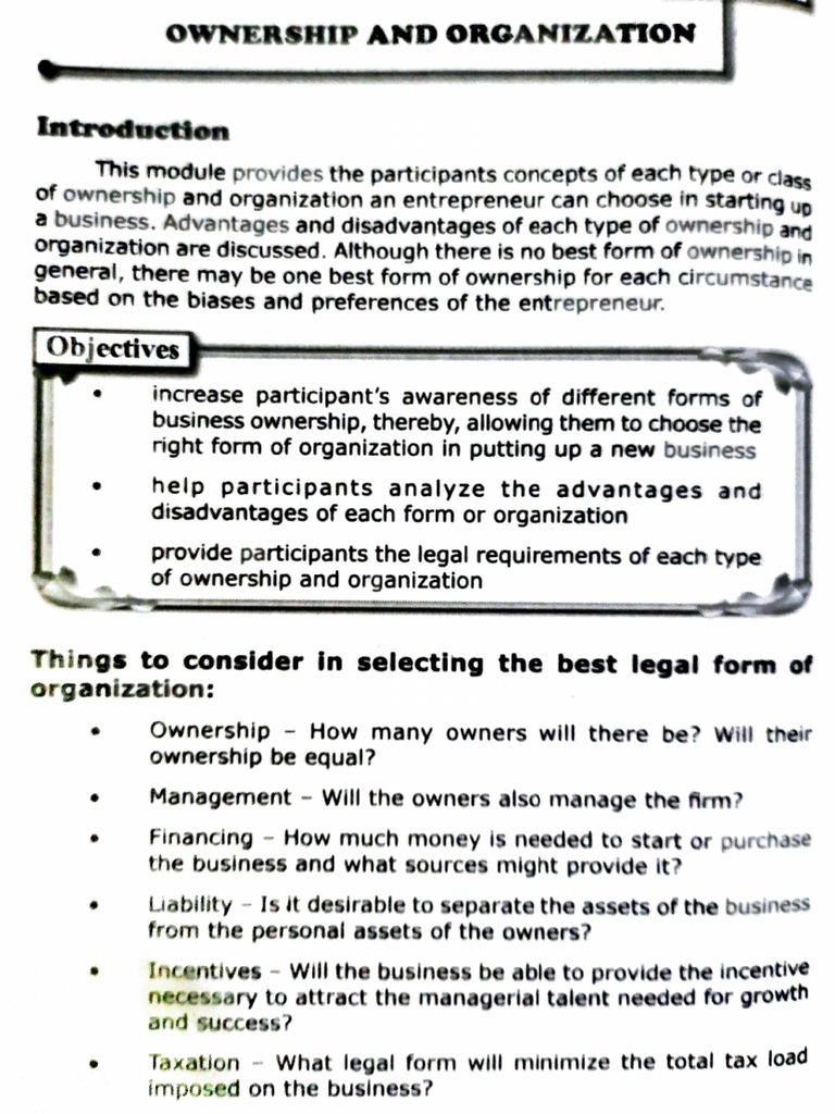 Ownership and Organization | PDF | Partnership | Corporations