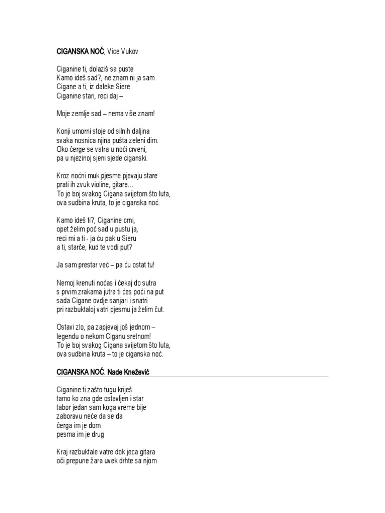 Ciganska Noc | PDF