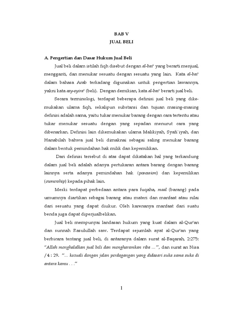 Ebook Konsep Jual Beli | PDF | Hukum