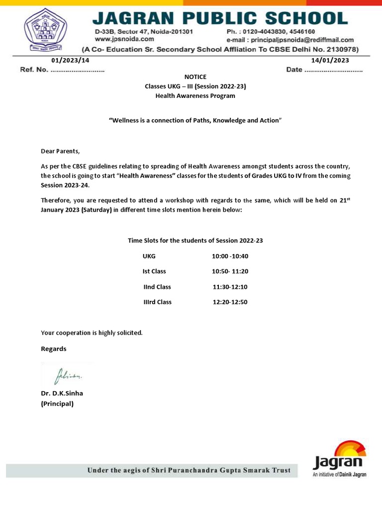 Health Awareness Program | PDF