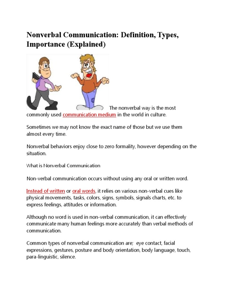 Nonverbal Communication | PDF | Nonverbal Communication | Communication