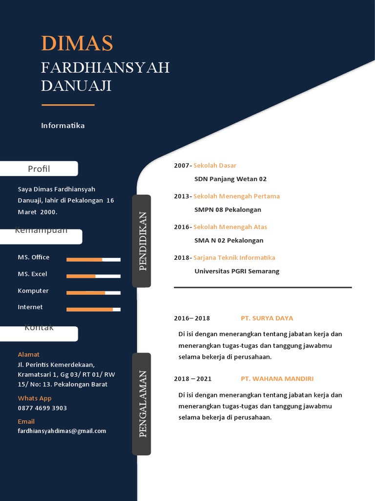 CV Dimas Sementara | PDF