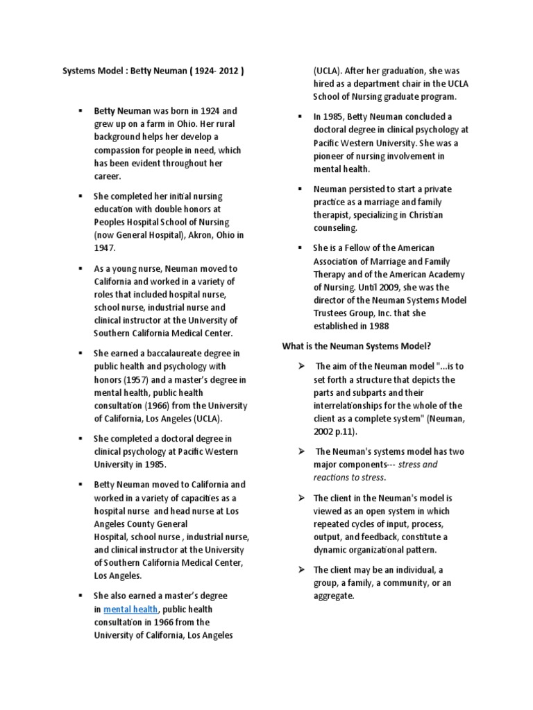 Systems Model | PDF | Stress (Biology) | System