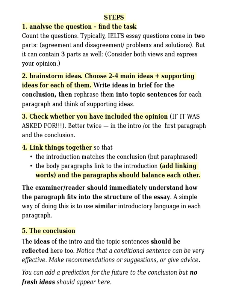 Writing Tips For The Essay | PDF | Essays | Argument