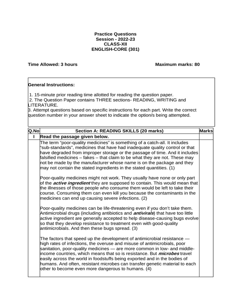 EnglishCore PQ | PDF | Autism | Antimicrobial Resistance