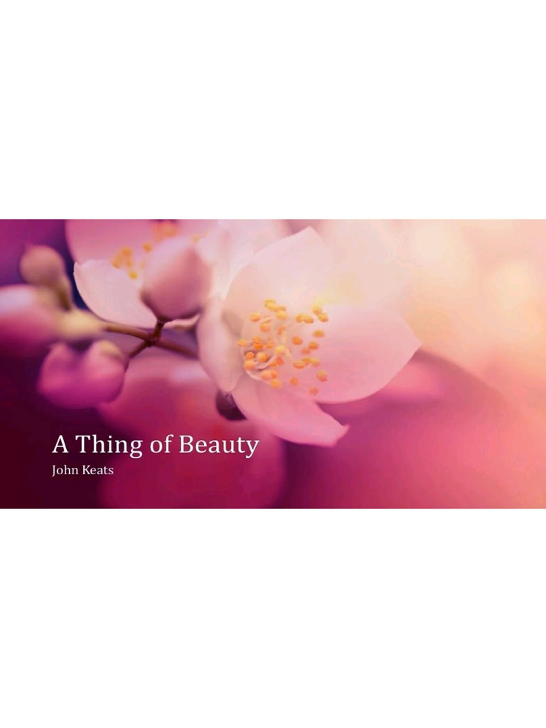 A Thing of Beauty | PDF