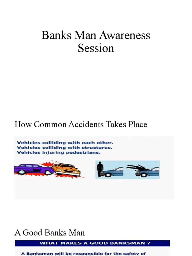 Banks Man Training | PDF