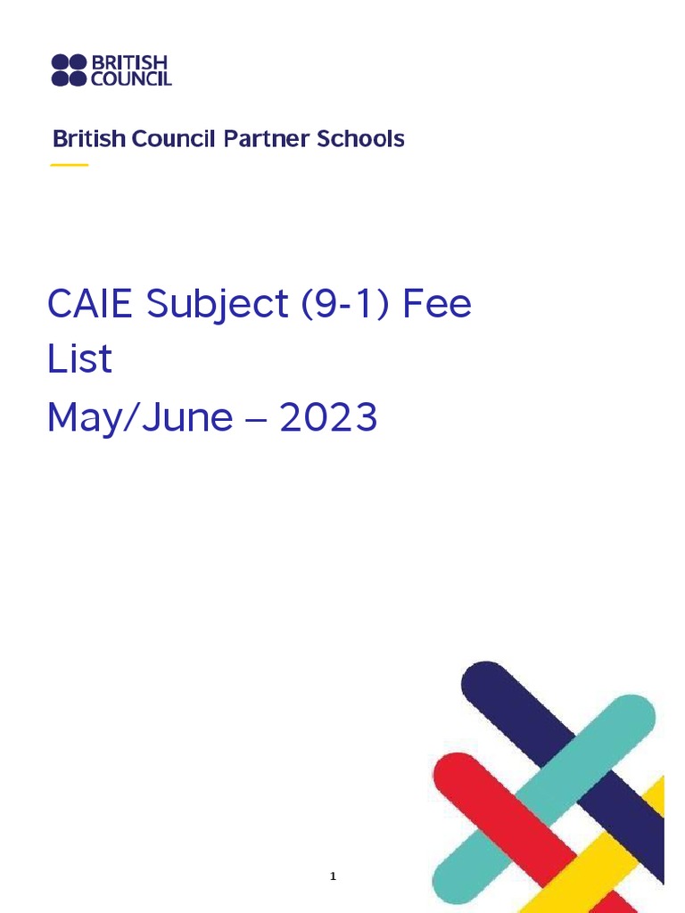 CAIE Exam Fees for May/June 2023 | PDF | Computer Science | Science