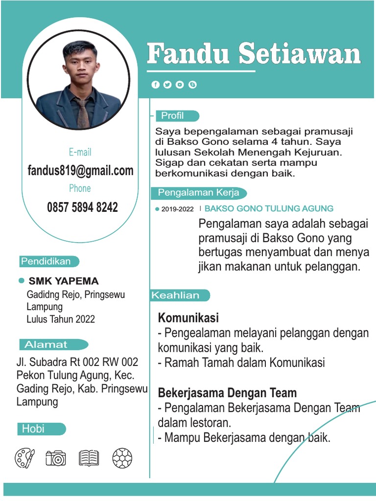 CV Fandu Setiawan | PDF
