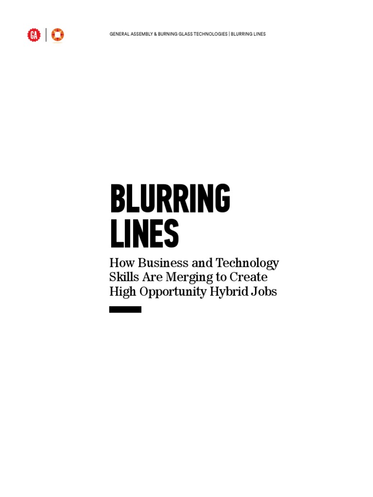 Blurred Lines Hybrid Jobs Report | PDF | Mobile App | Digital Marketing