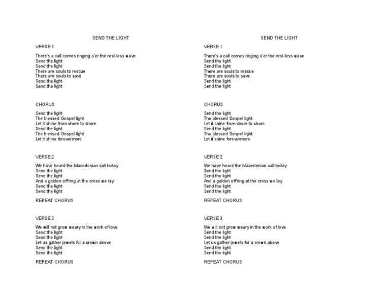 Send The Light | PDF