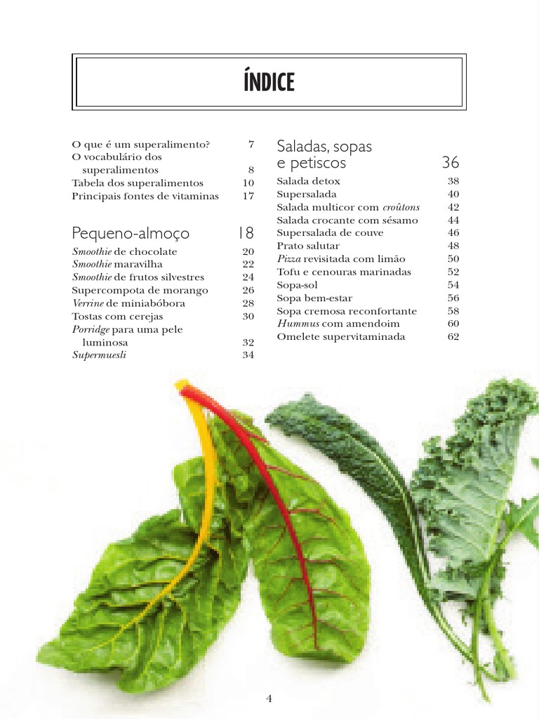 Lista de Superalimentos Nutritivos | PDF | Vitamina | Antioxidante