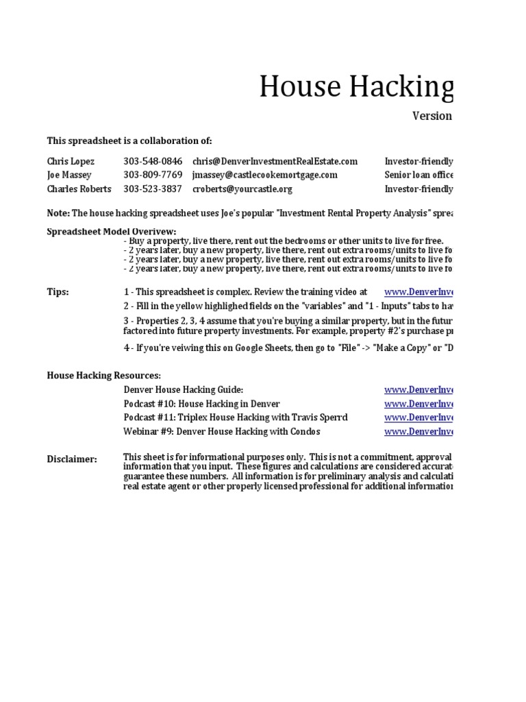 HouseHacking-v1 1 | PDF | Mortgage Loan | Property Tax