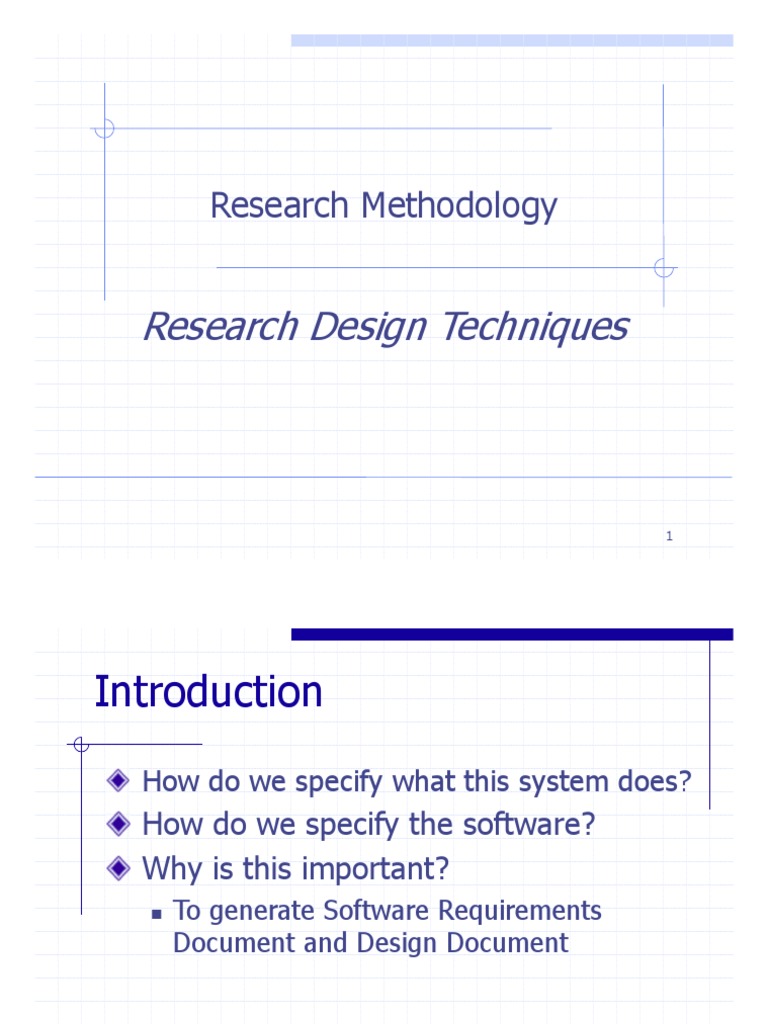 Research Design Techniques | PDF | Computer Engineering | Software Engineering