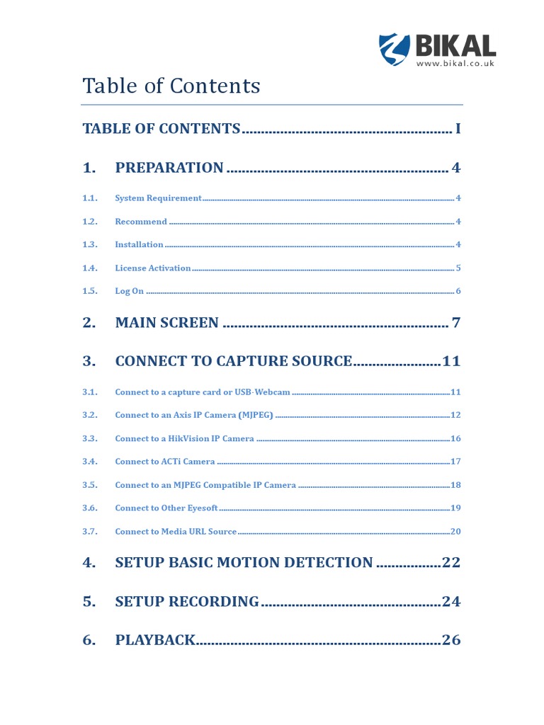 Bikal Eyesoft Users Manual | PDF | Streaming Media | Computer File