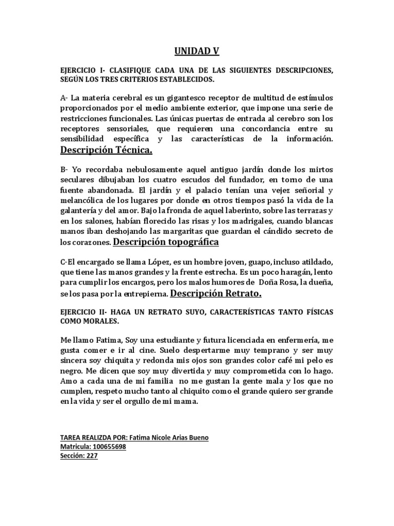 Tarea V Unidad V | PDF