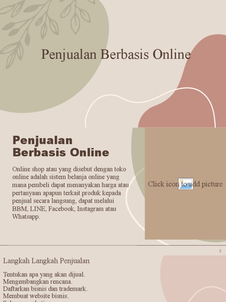Penjualan Berbasis Online IPITT | PDF