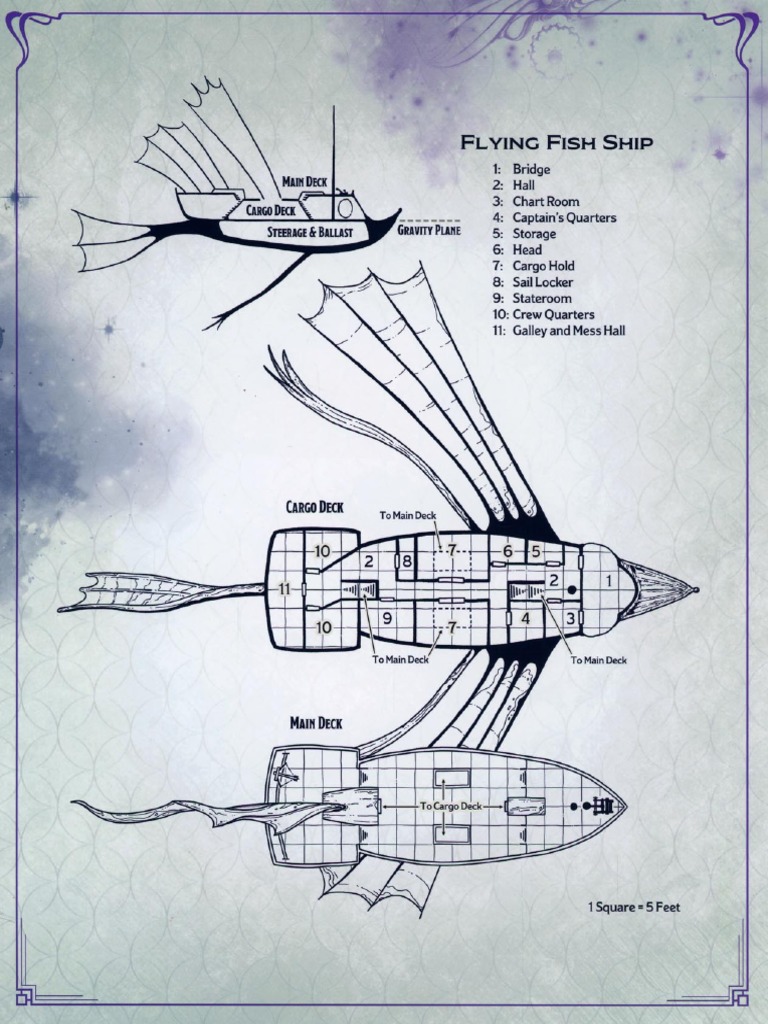 Spelljammer - Ship - Flying Fish Ship | PDF