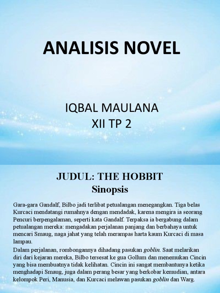 Analisis Novel Iqbal M | PDF