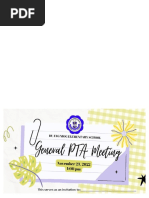 PTA Meeting Program | PDF