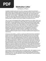 Physics Personal Statement Example | PDF | Physics | Science