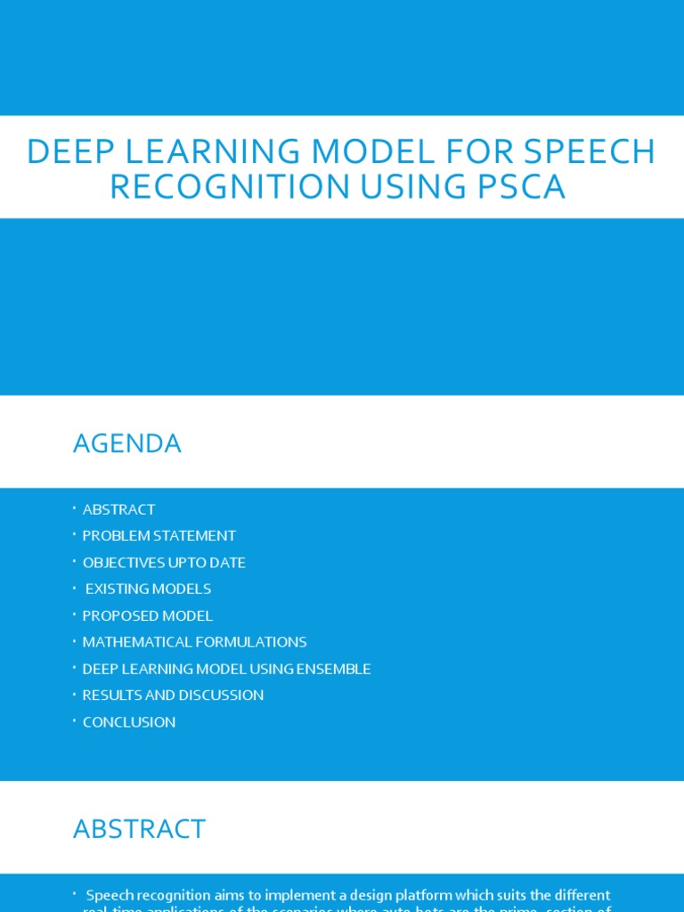 Deep Learning for Speech Recognition | PDF | Machine Learning | Deep ...