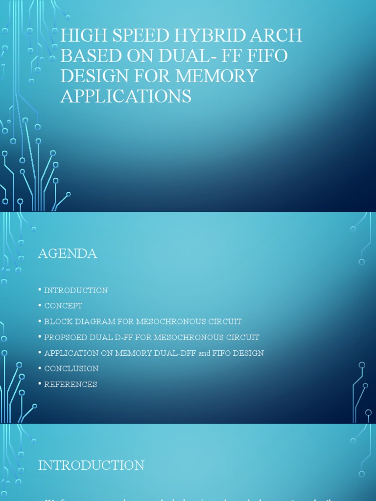 High Speed Hybrid Arch Based On Dual - FF | PDF | Telecommunications ...